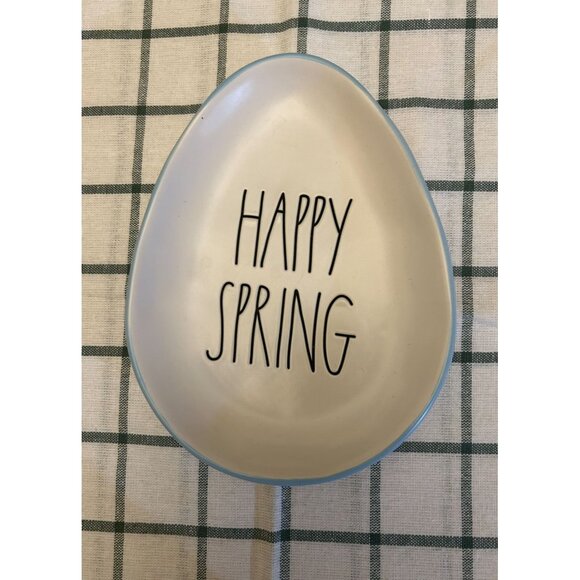 Rae Dunn | Dining | Rae Dunn Ceramic Egg Plate Happy Spring Artisan ...